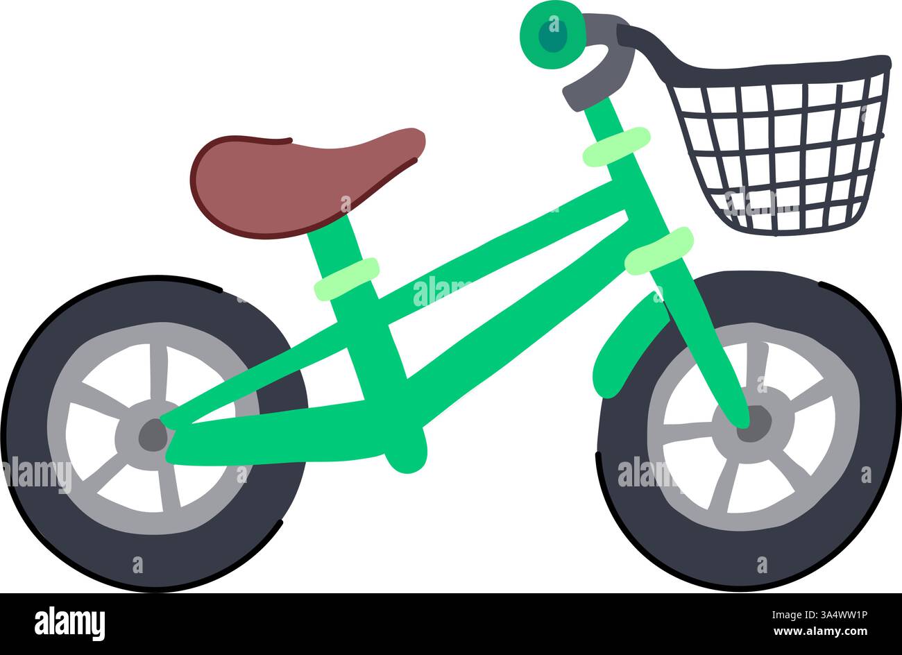 exercise balance bike cartoon vector illustration Stock Vector Image ...