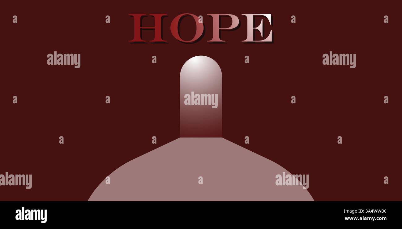 Conceptual Design of Hope, vector art illustration Stock Vector Image ...