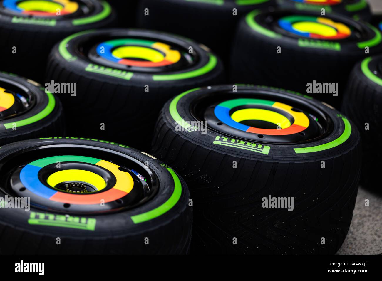 McLaren F1 Team Pirelli tyres, pneus, tyre, pneu, detail during the ...