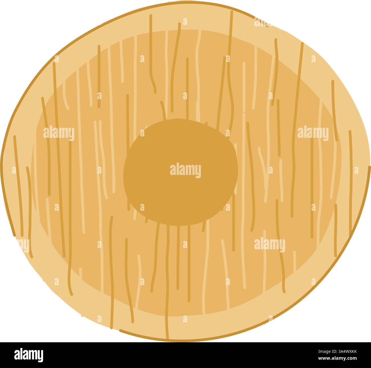 handcrafted bamboo plate cartoon vector illustration Stock Vector Image ...