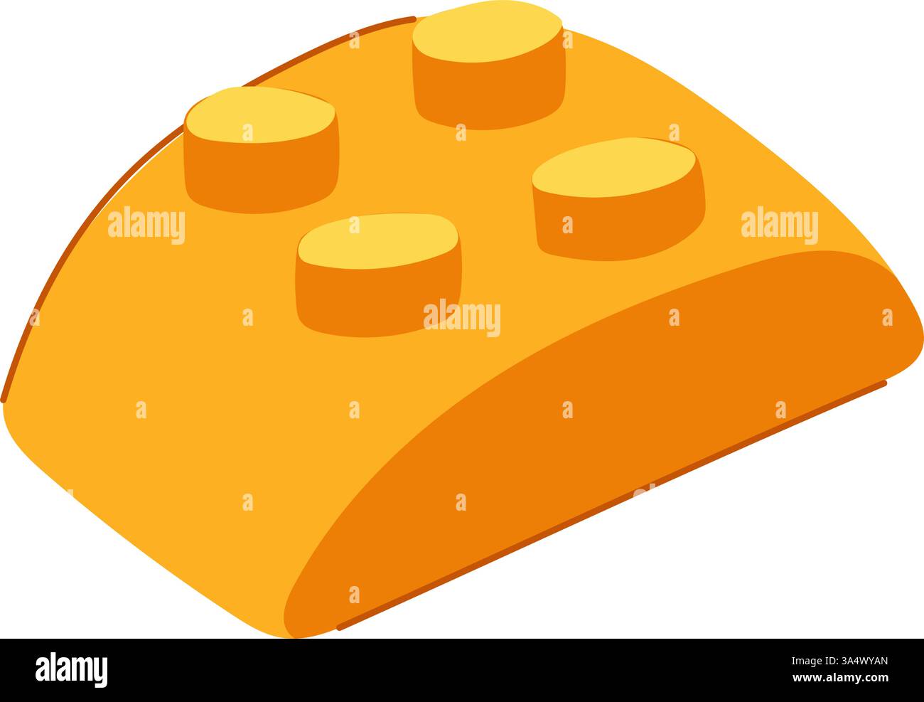 creative building blocks cartoon vector illustration Stock Vector Image ...