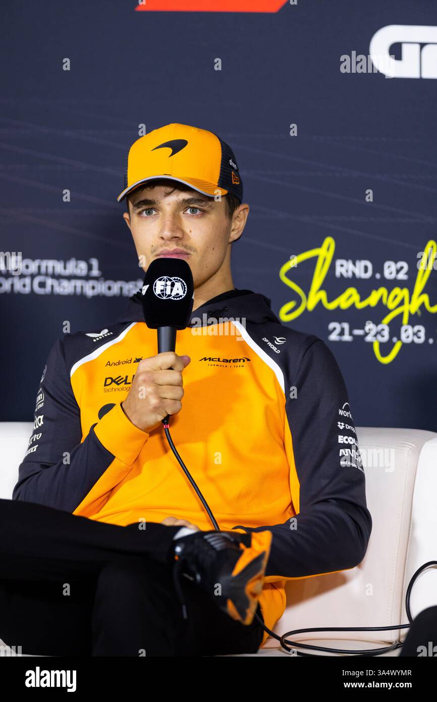NORRIS Lando (gbr), McLaren F1 Team MCL39, portrait, press conference during the Formula 1 ...