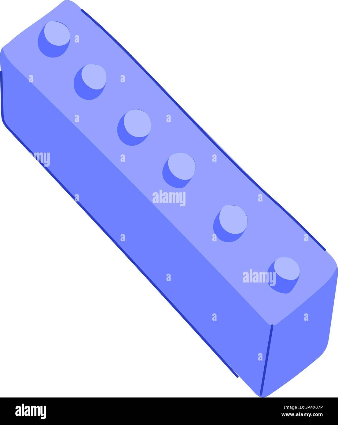 colorful building blocks cartoon vector illustration Stock Vector Image ...