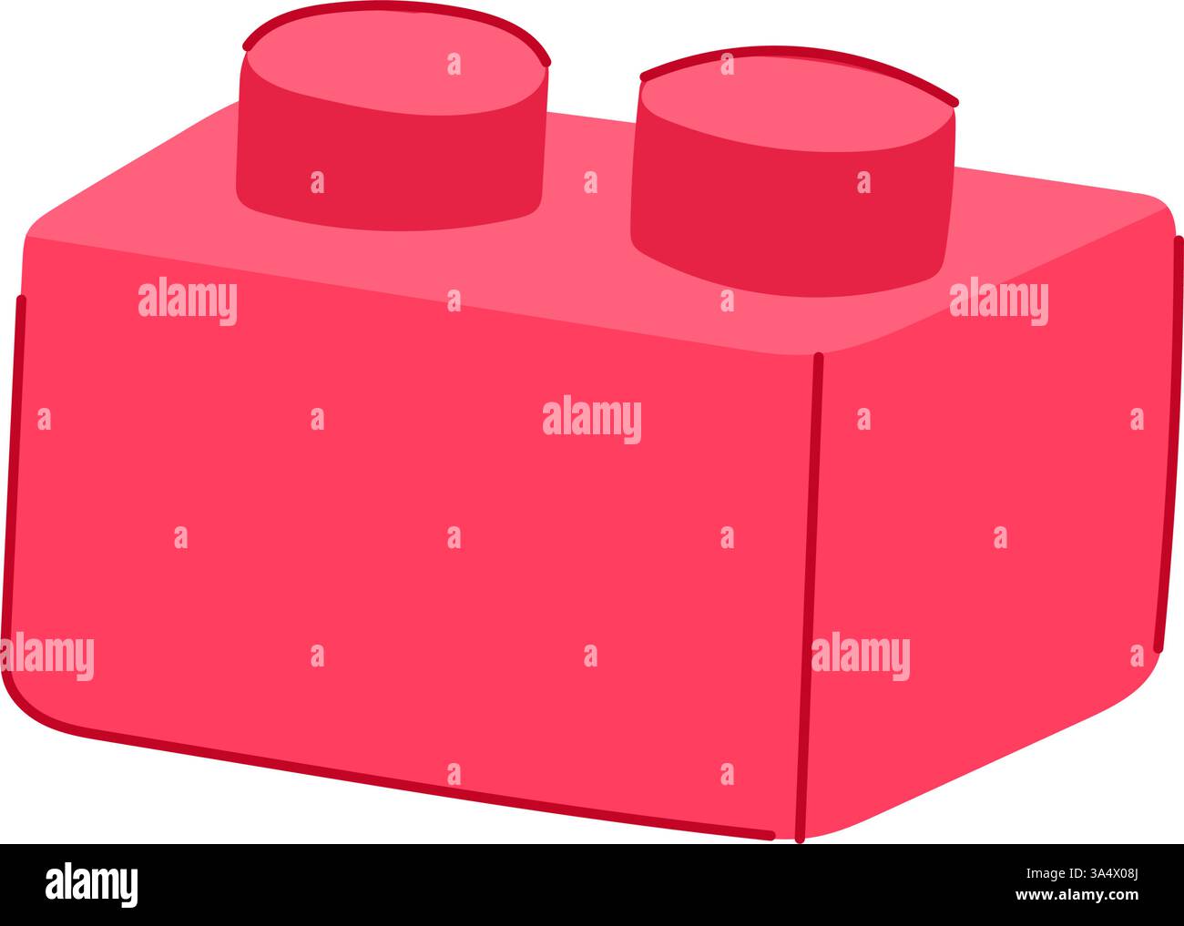 imaginative building blocks cartoon vector illustration Stock Vector ...