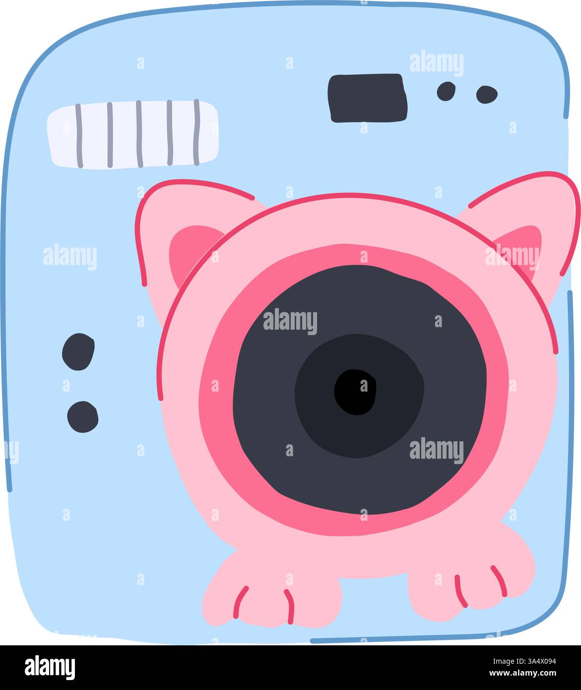 film camera toy cartoon vector illustration Stock Vector Image & Art ...