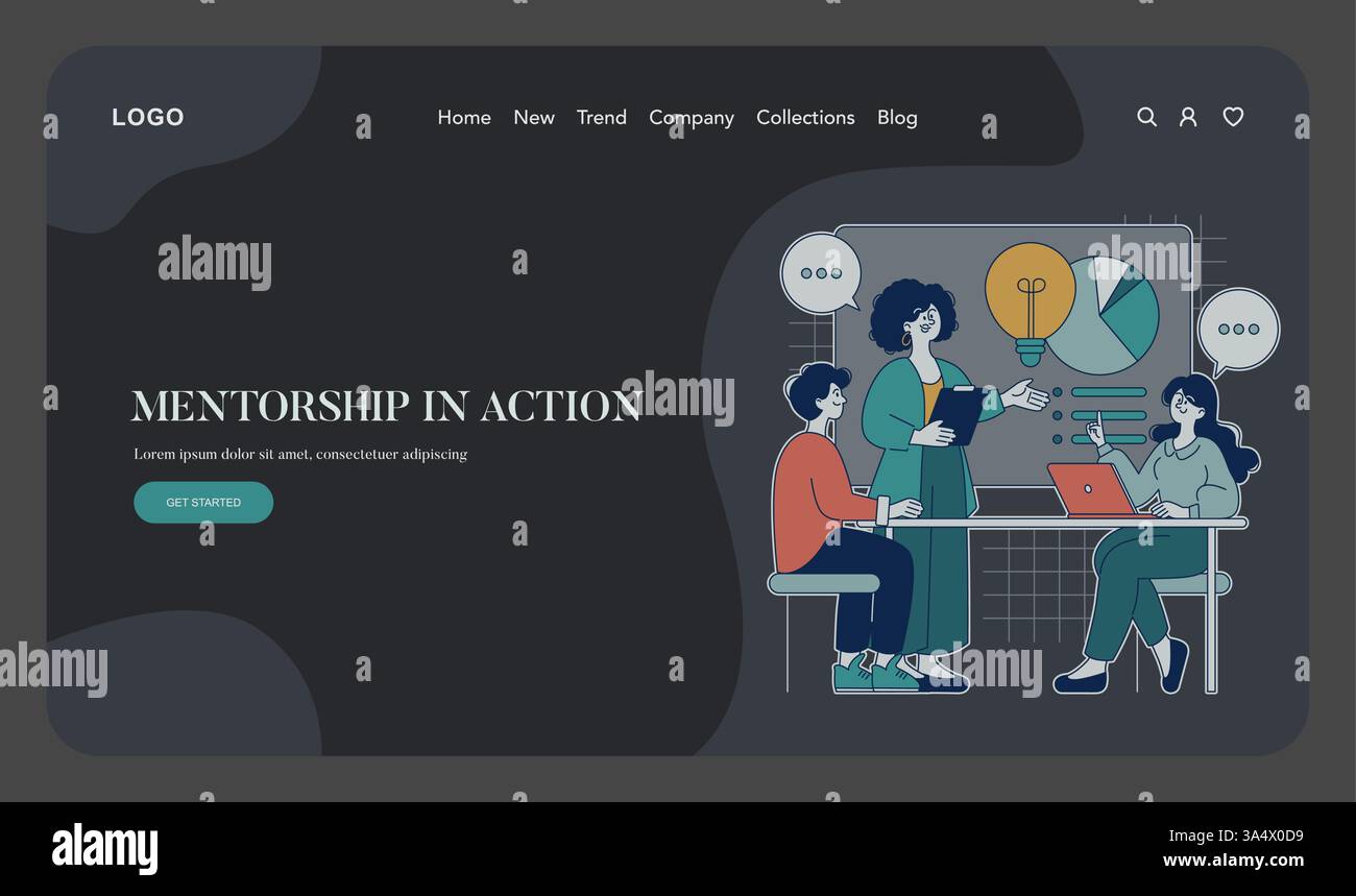 Career success through effective mentorship. Professionals engage in ...