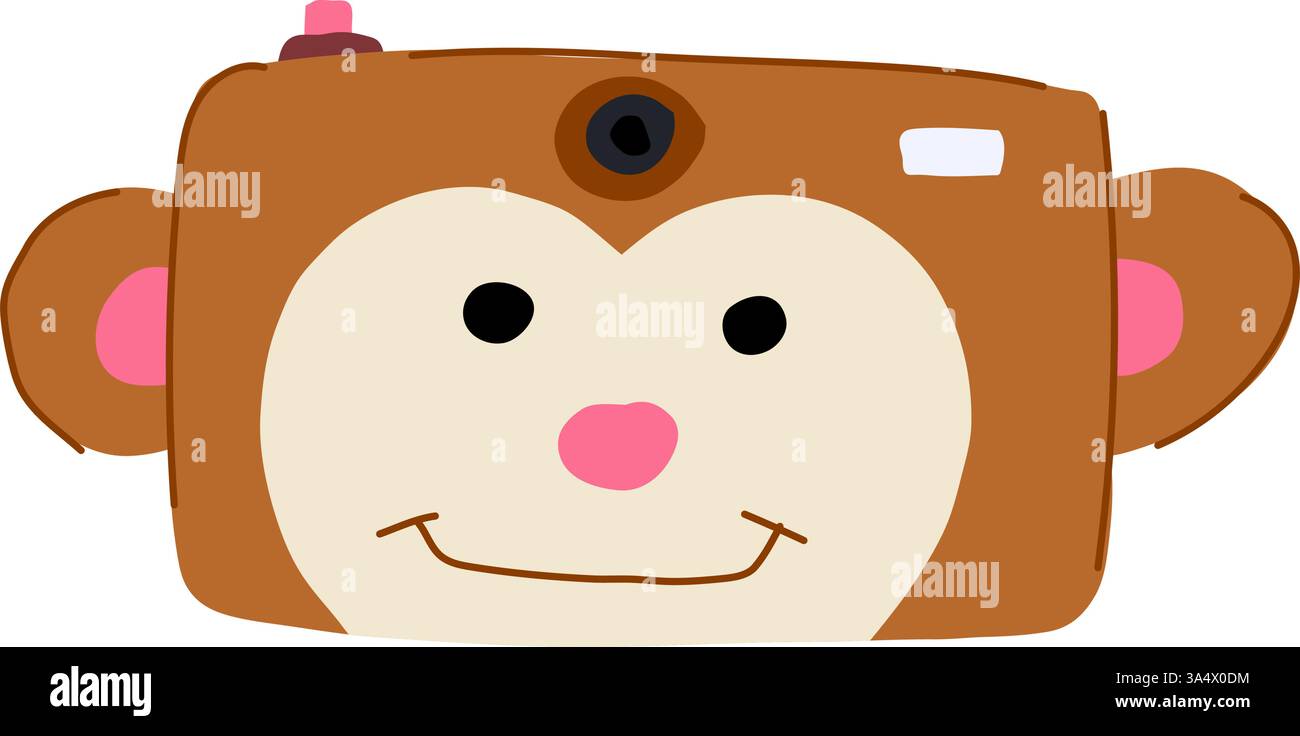 vintage camera toy cartoon vector illustration Stock Vector Image & Art ...