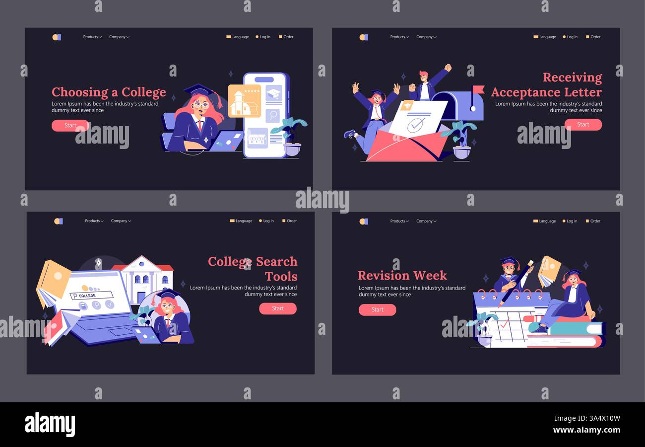 College choice process visualized through stages including searching ...