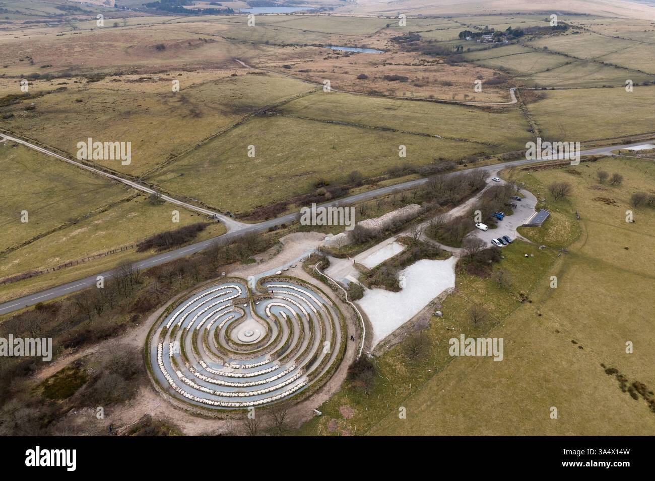A general view of Kerdroya, a giant 56-metre-wide Cornish Landscape ...