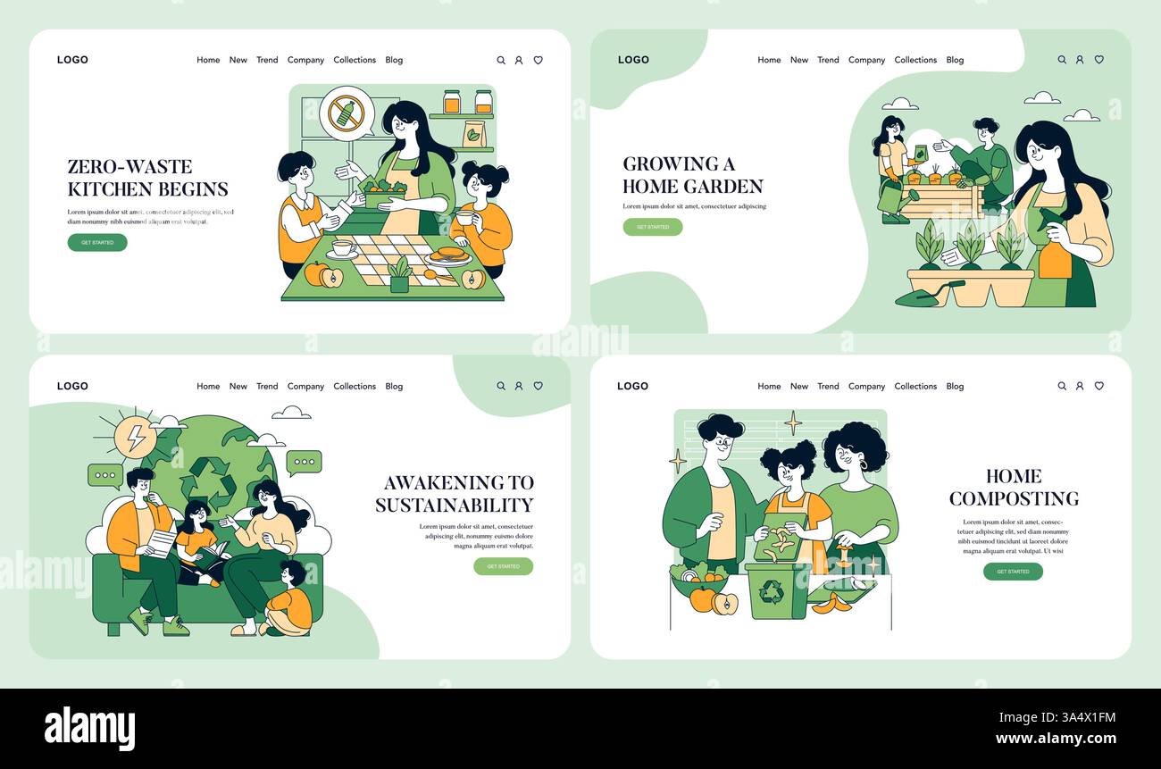 Sustainability at home focuses on eco-friendly practices. Families engage in activities like ...