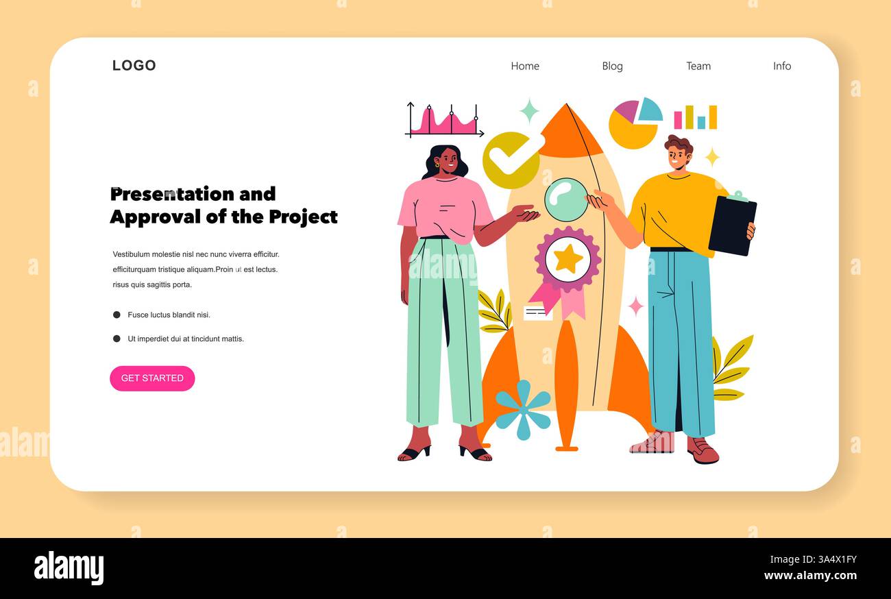 Project presentation and approval process illustrated through two ...