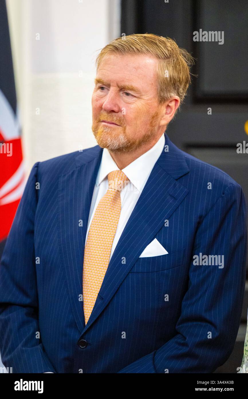 King Willem-Alexander during a visit to the Supreme Court Building in ...