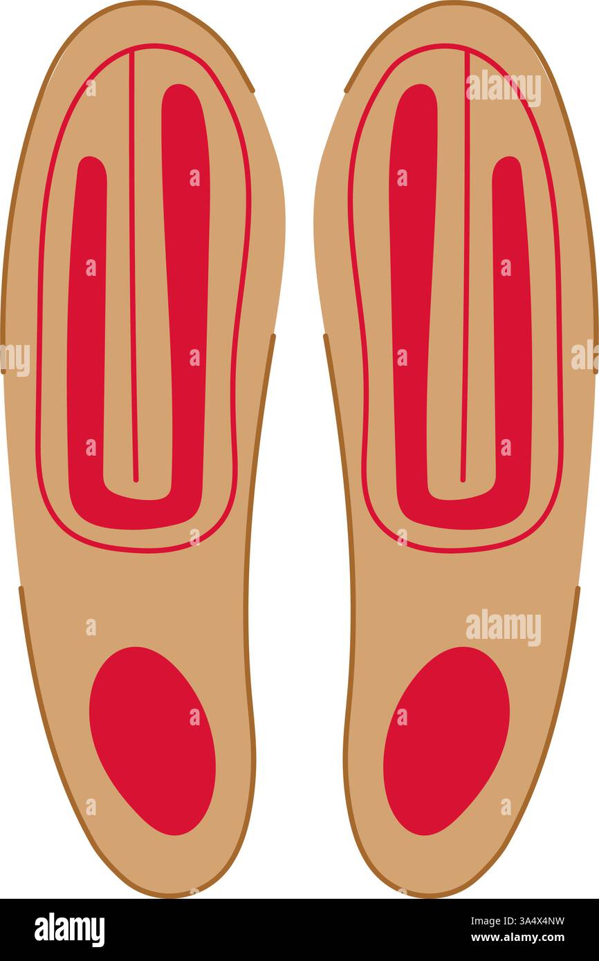 cold electric heated insoles cartoon vector illustration Stock Vector ...
