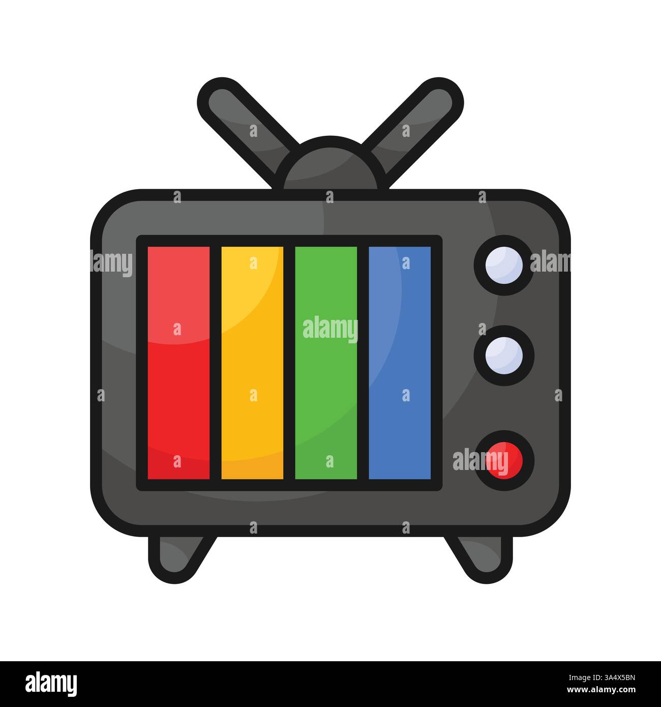 A Tv app icon denoting television or streaming services app, presented ...