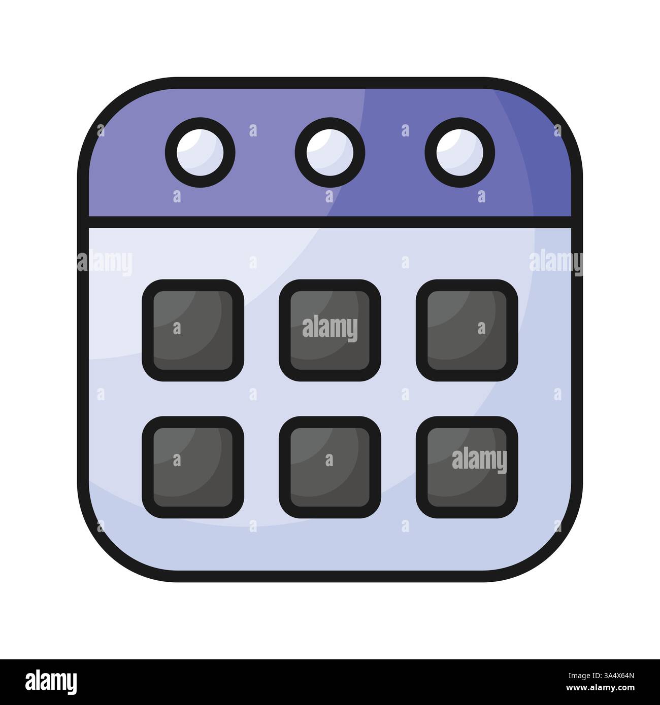 A calendar icon showing scheduling, events, and time management for ...