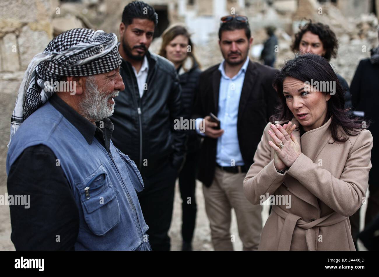 Damaskus, Syria. 20th Mar, 2025. Annalena Baerbock (Alliance 90/The ...
