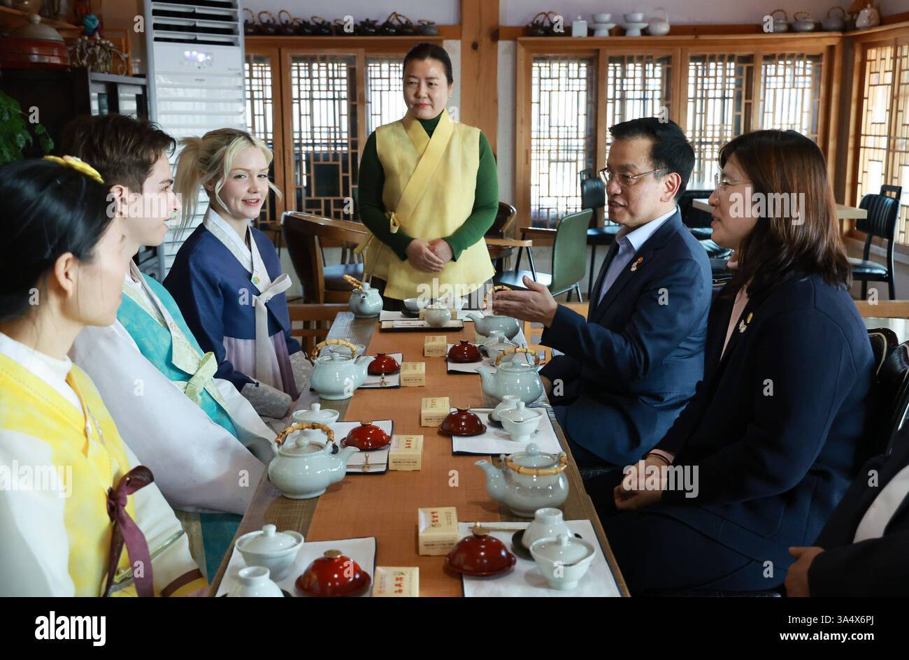 20th Mar, 2025. Acting president visits traditional village Acting President Choi Sang-mok (2nd ...