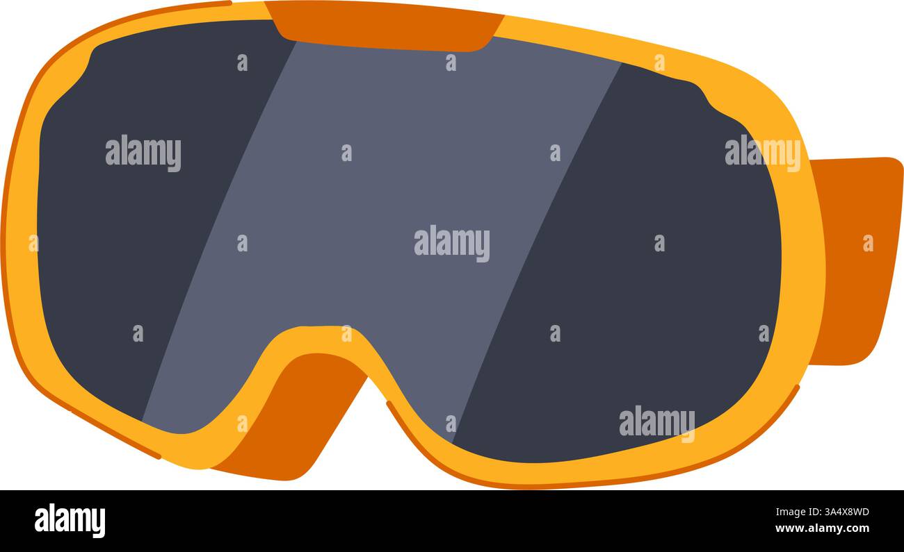 slopes googles ski cartoon vector illustration Stock Vector Image & Art ...