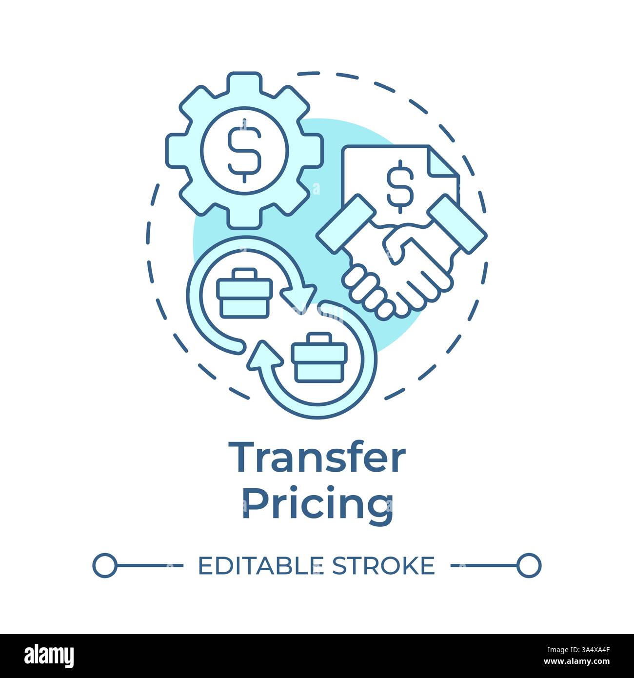 Transfer pricing soft blue concept icon Stock Vector Image & Art - Alamy