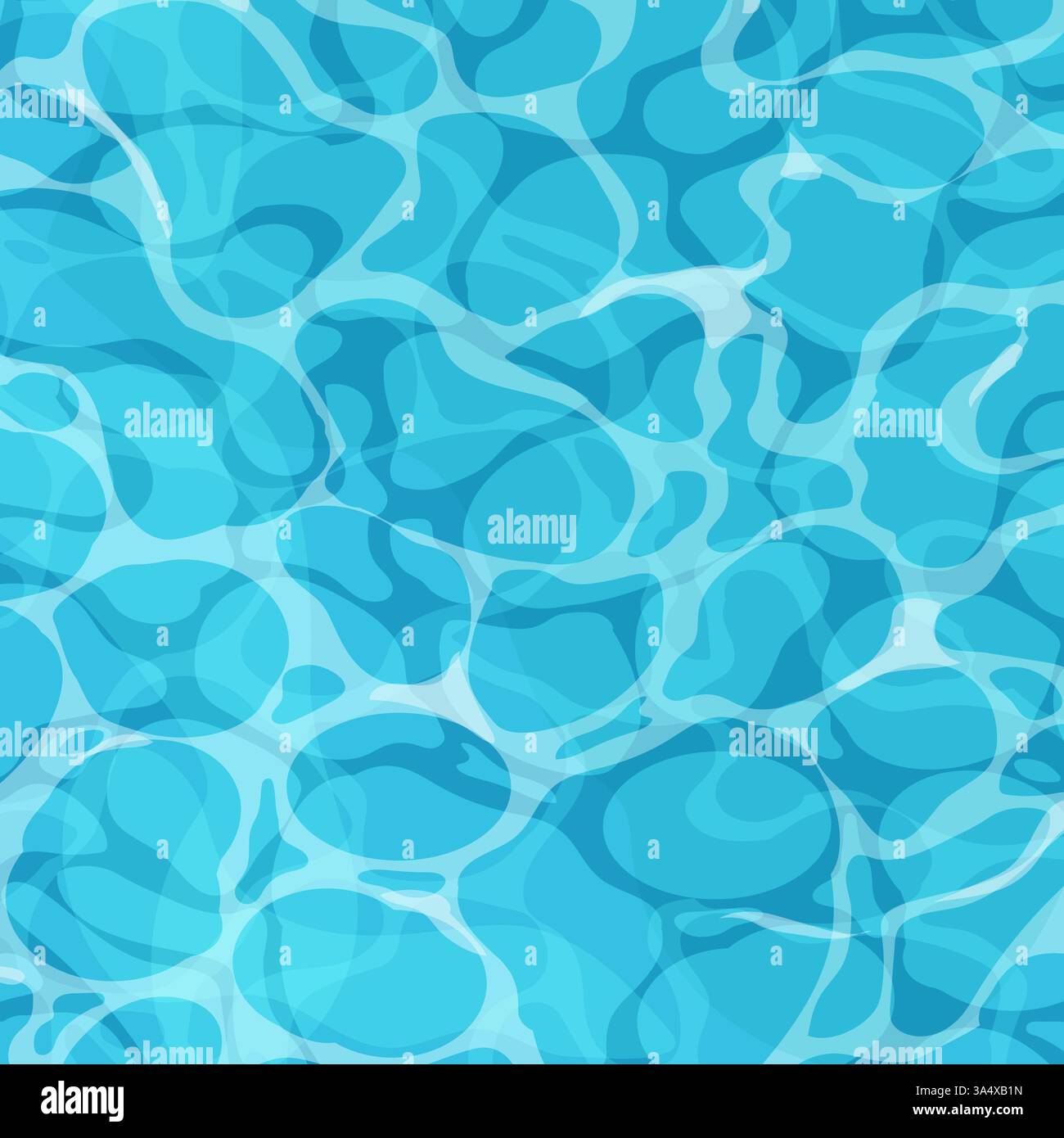 Water ripple surface pool or ocean water with glares sunlight ...