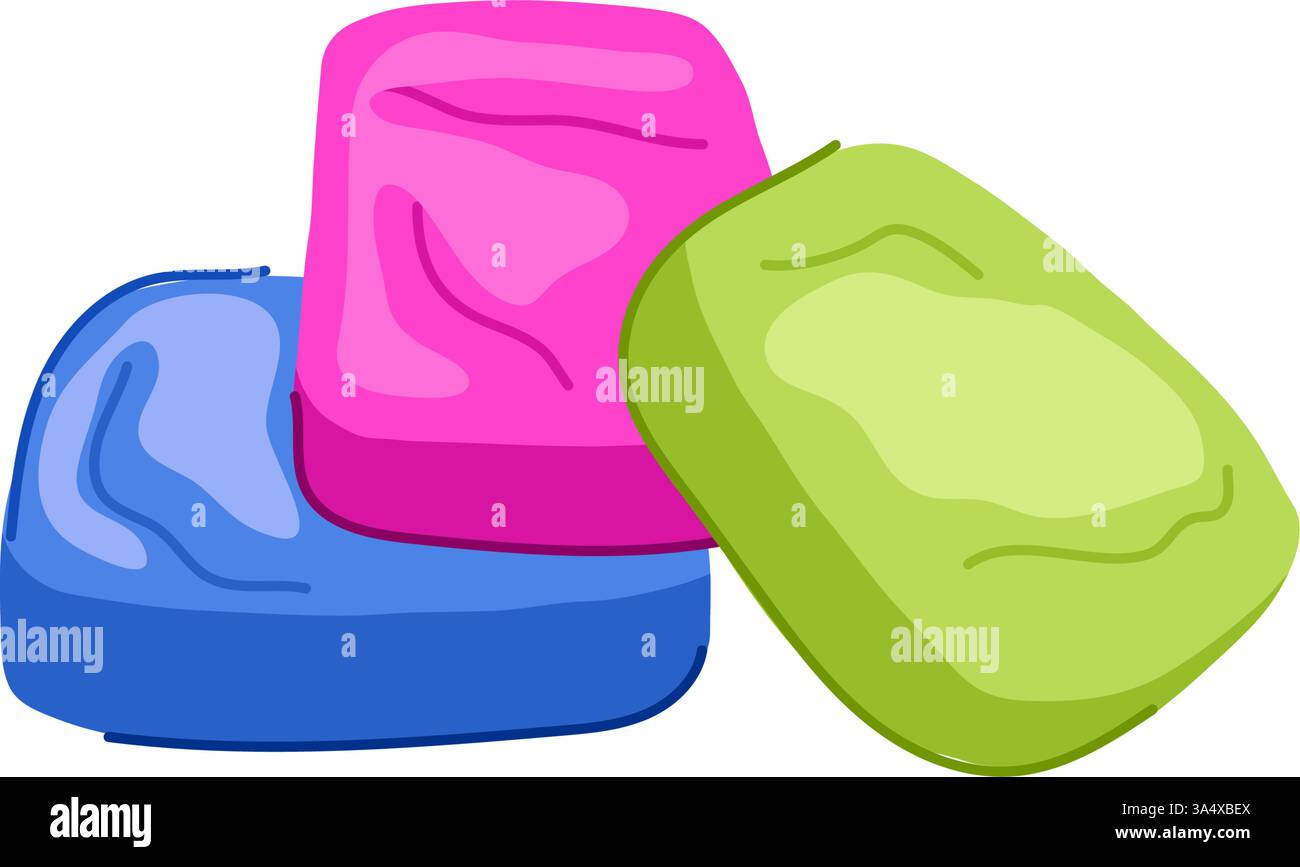 fun modeling clay toy cartoon vector illustration Stock Vector Image ...