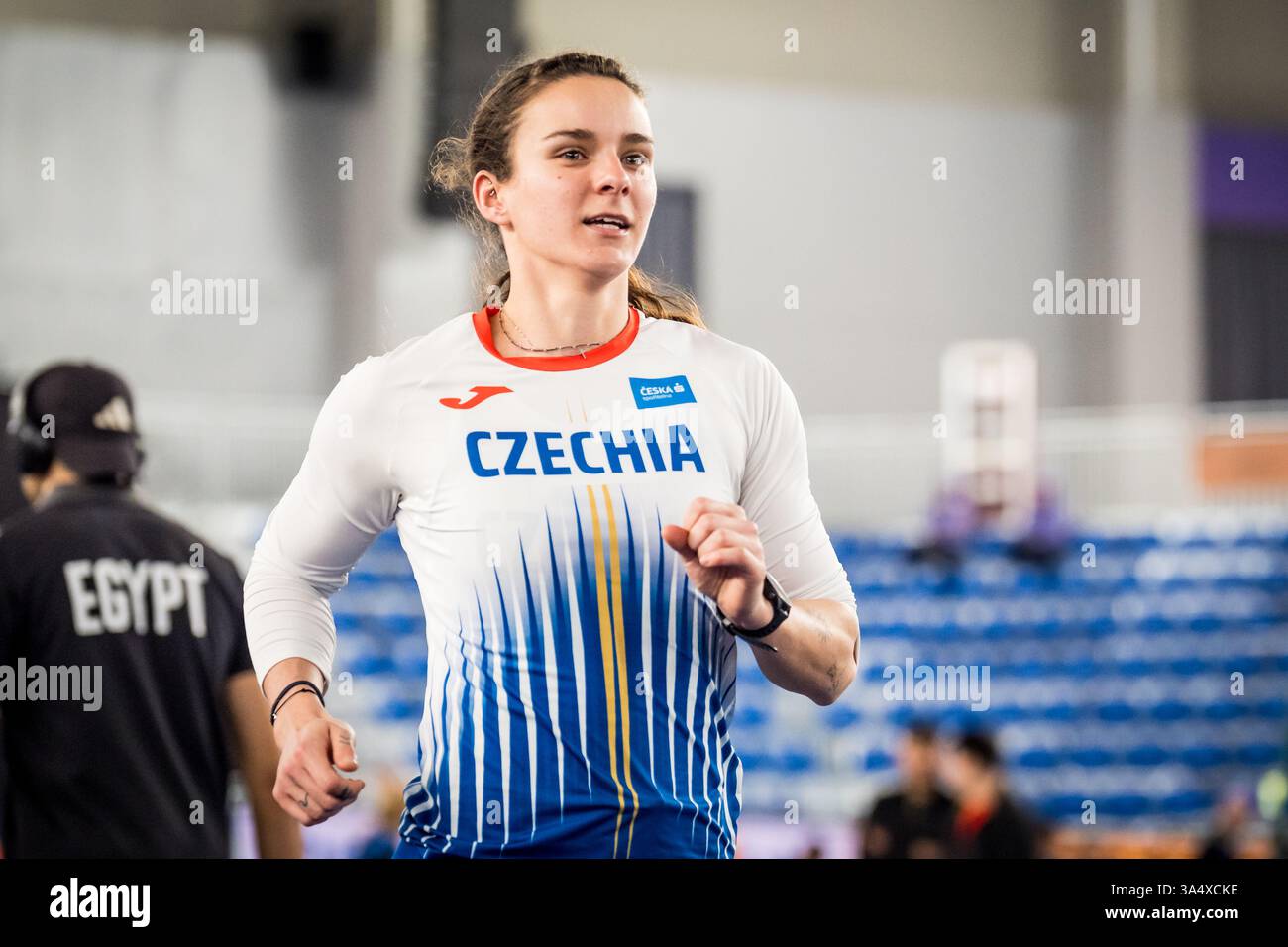 Czech athlete Helena Jiranova during training before the 20th World ...