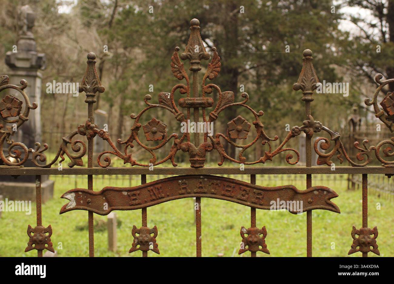 Flint TX - March 9, 2025: Historic Headstones at Rather Cemetery ...