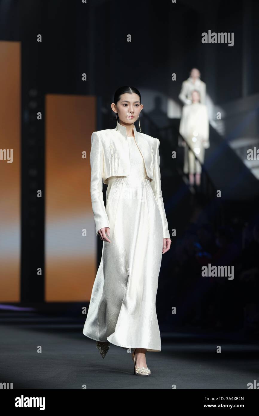Beijing,China.19th March 2025. Models walk the runway at the SOME ZEAM ...