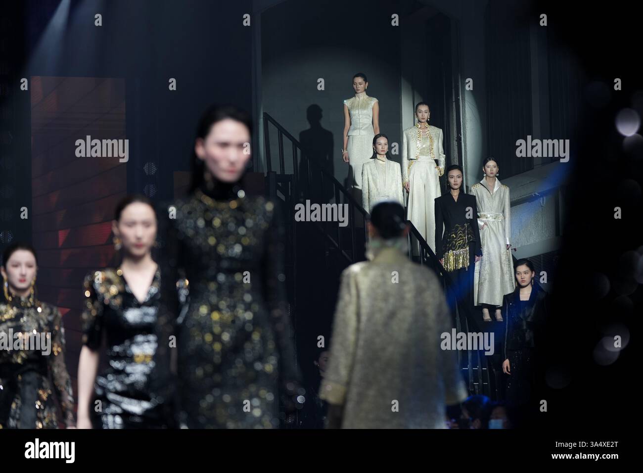 Beijing,China.19th March 2025. Models walk the runway at the SOME ZEAM ...