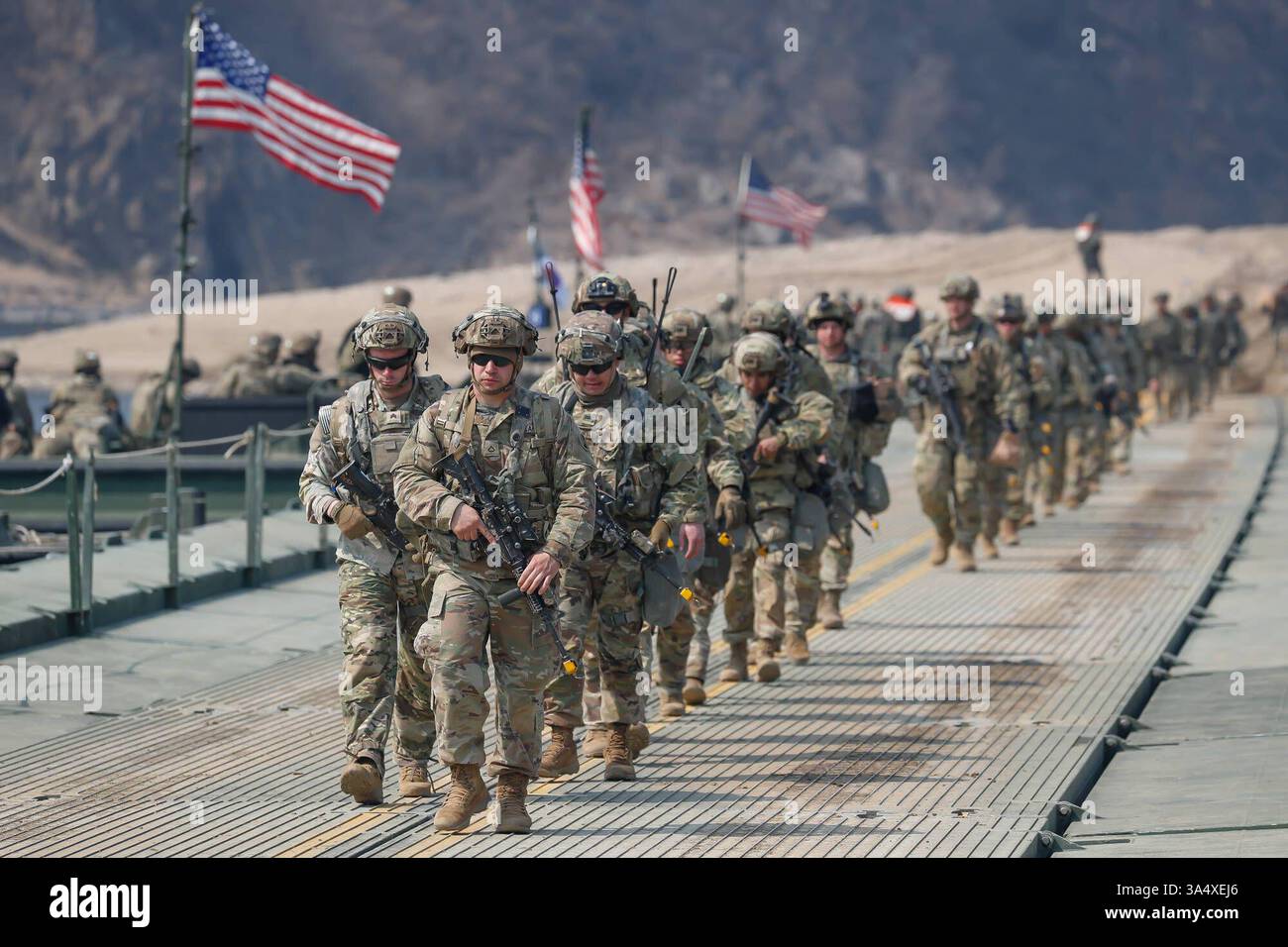 US and South Korea military exercises in South Korea Soldiers take part ...