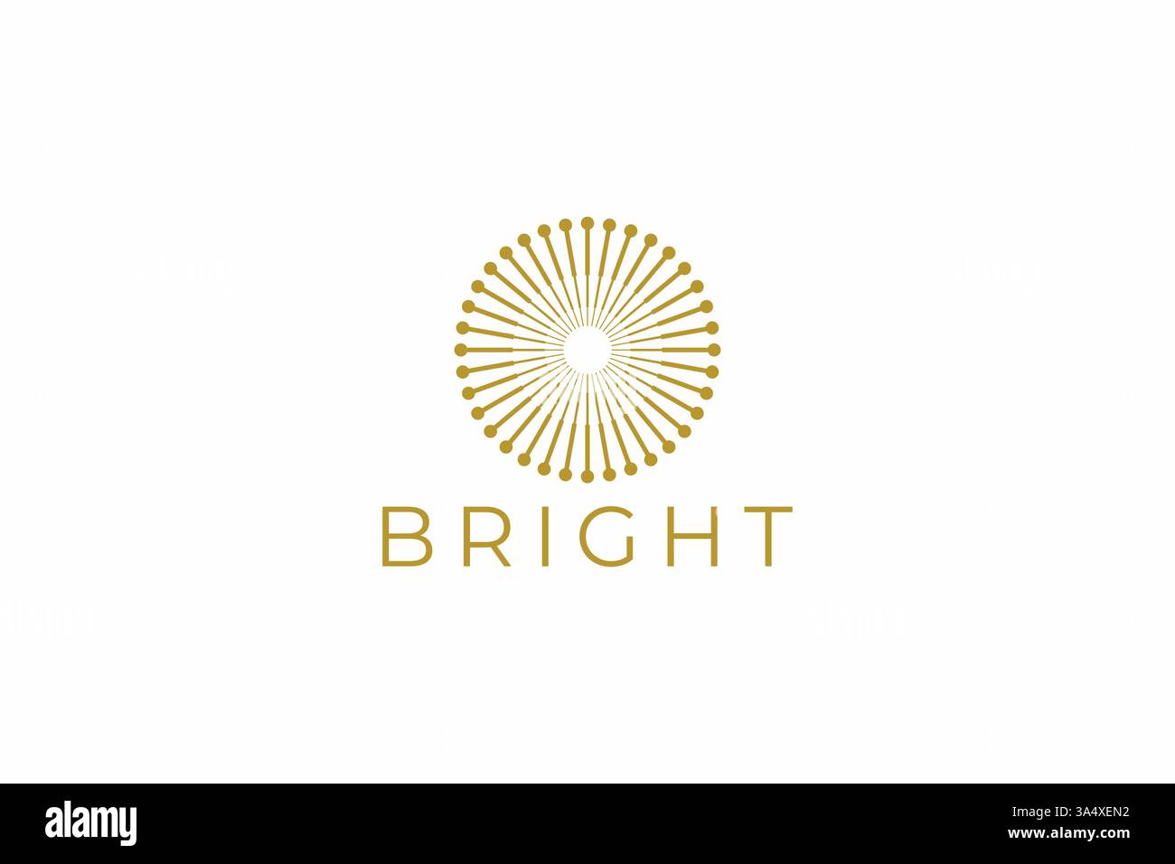 Bright and Radiant Sunburst Logo Design Reflecting Warmth and Modern ...