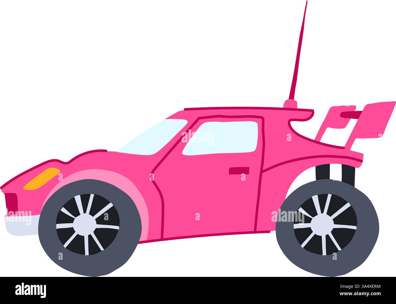 drift rc car toy cartoon vector illustration Stock Vector Image & Art ...