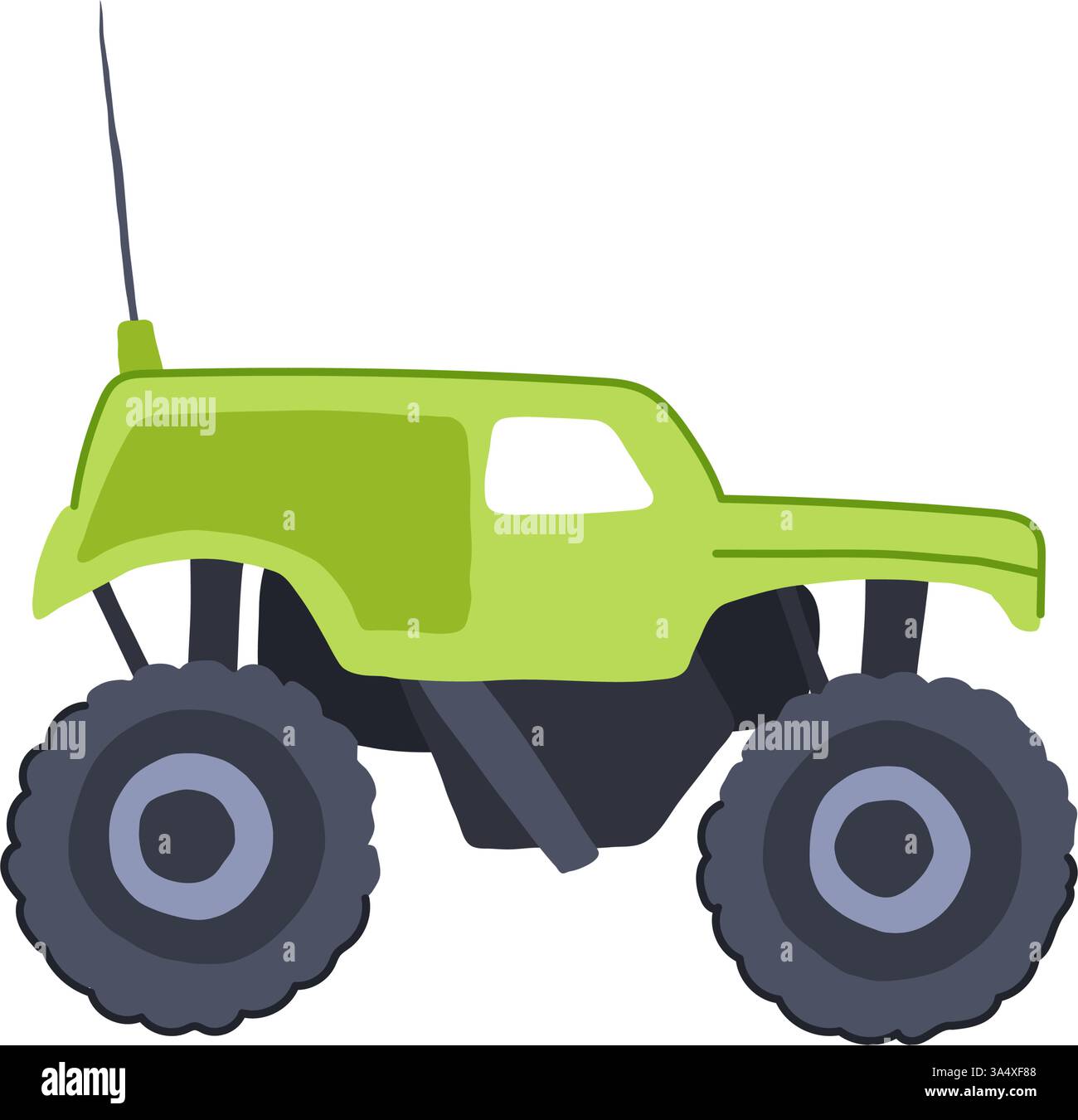 racing rc car toy cartoon vector illustration Stock Vector Image & Art ...