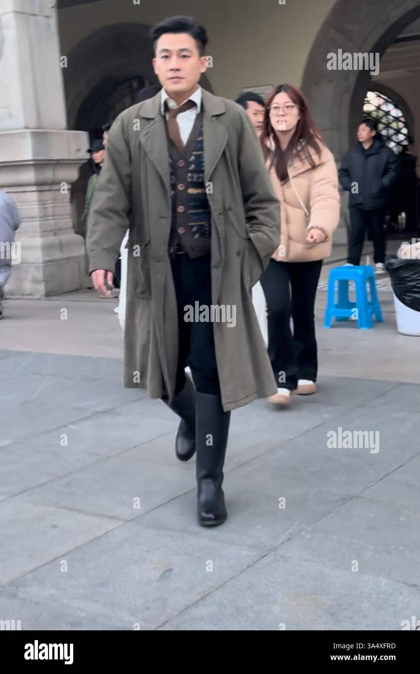 Chinese actor and singer Oho Ou appears in Shanghai, China, 18 March ...