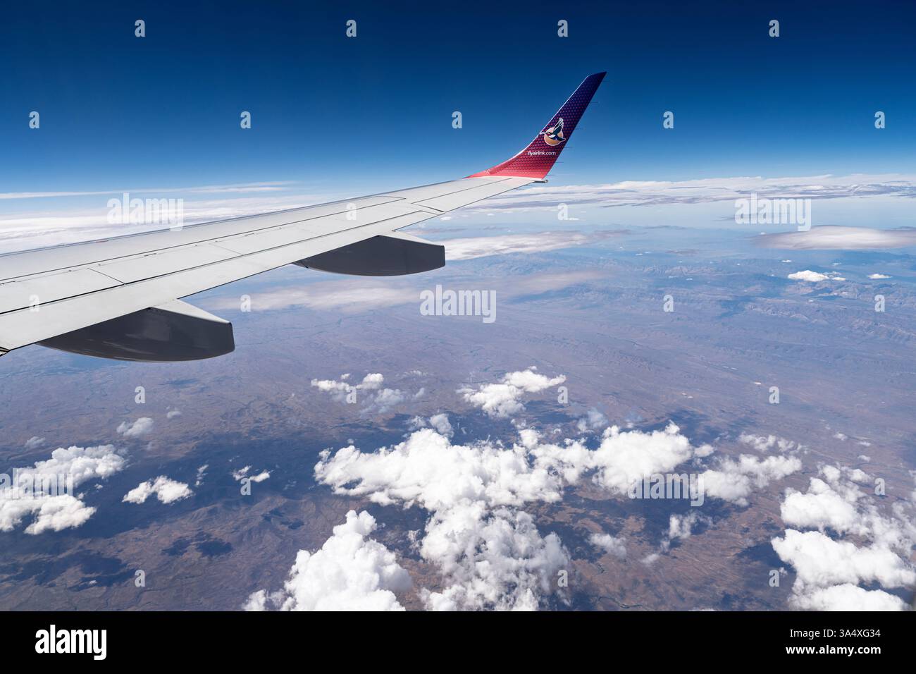 Flyairlink.com, logo of Airlink, a South African regional airline, seen ...
