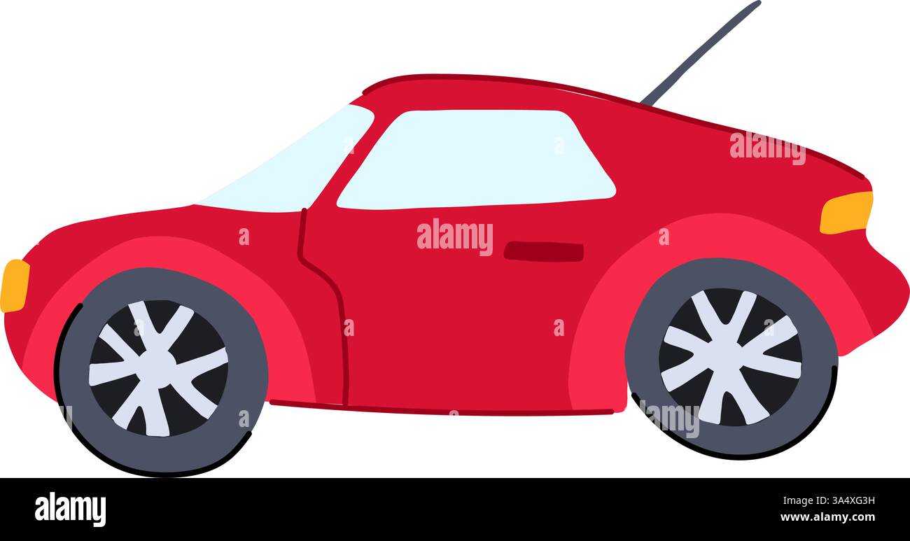 hobby rc car toy cartoon vector illustration Stock Vector Image & Art ...