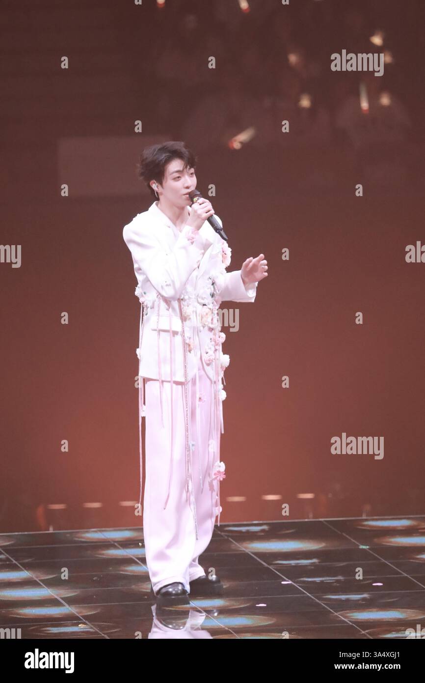 Taiwanese singer and actor Chen Linong holds a concert in Wuhan City ...