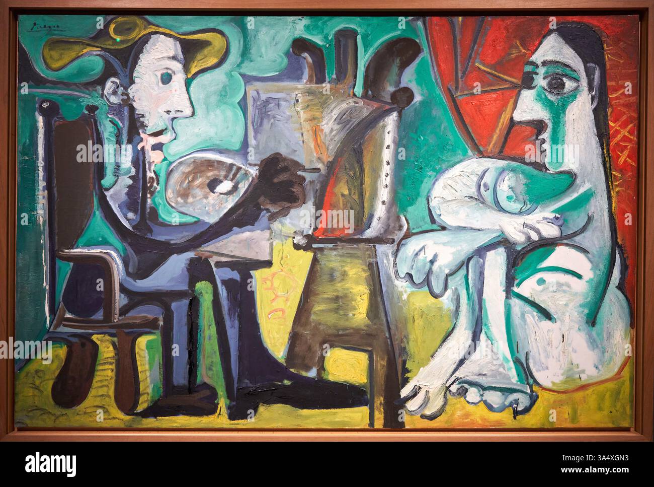The painter and the model, 1963, Oil on canvas, Pablo Picasso (1881 ...