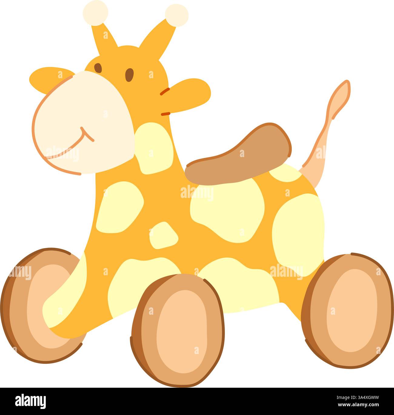 truck ride on toy cartoon vector illustration Stock Vector Image & Art ...