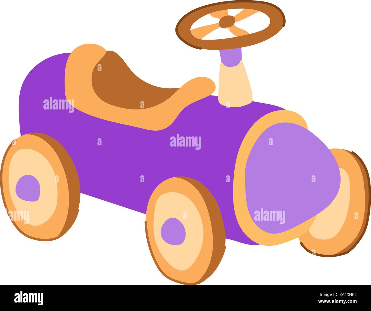 scooter ride on toy cartoon vector illustration Stock Vector Image ...