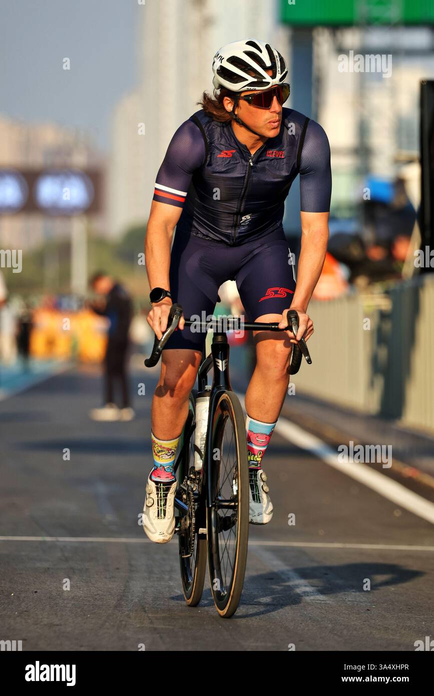 Shanghai, China. 20th Mar, 2025. Roberto Mehri (ESP) rides the circuit ...