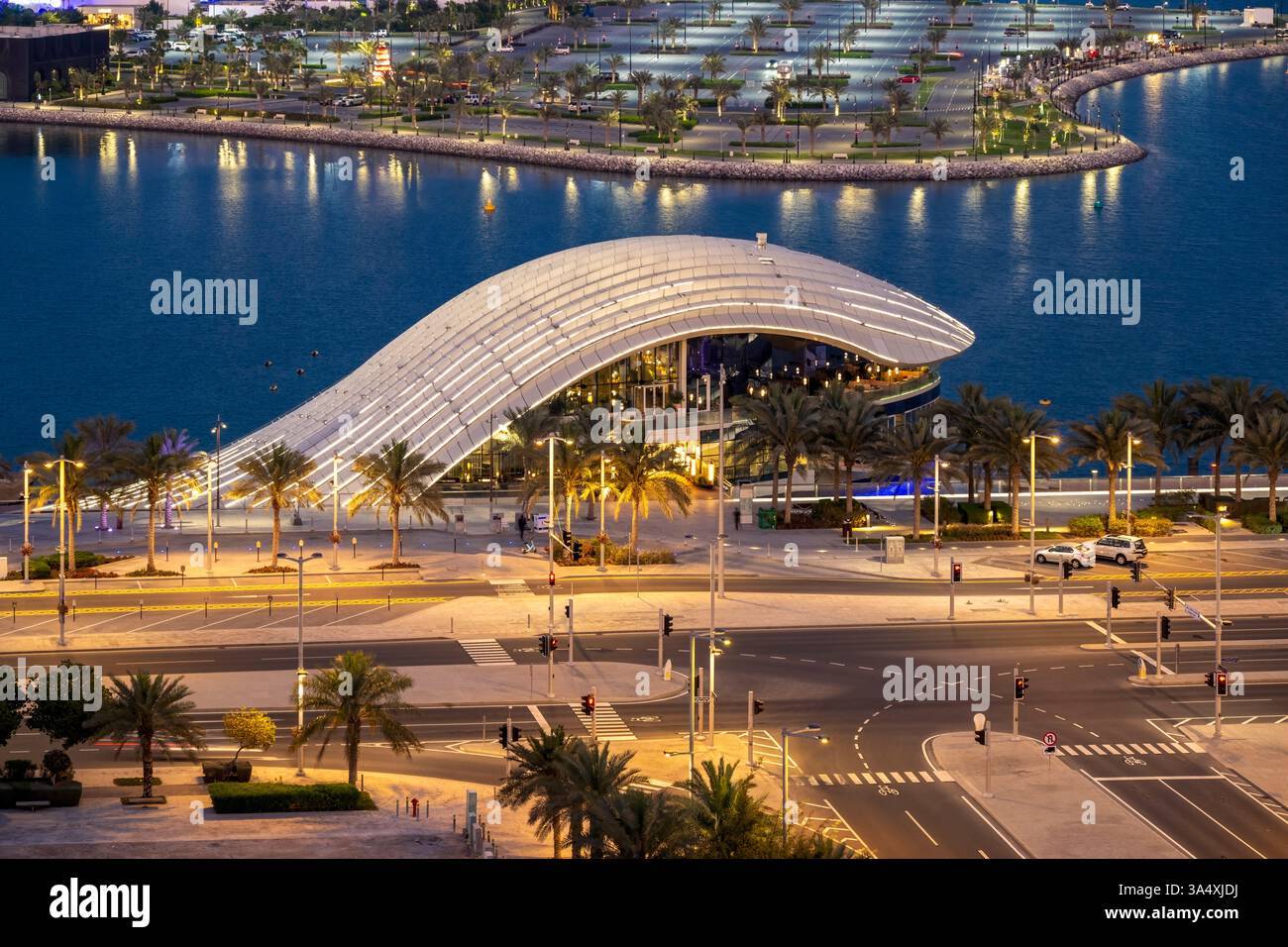 Beefbar Doha Al Maha Island Lusail Marina Yacht club Qatar Stock Photo ...