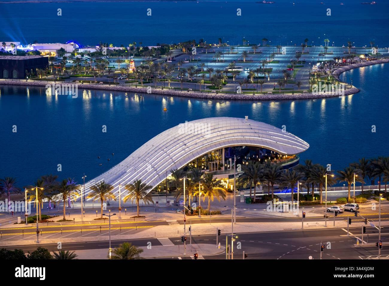 Beefbar Doha Al Maha Island Lusail Marina Yacht club Qatar Stock Photo ...