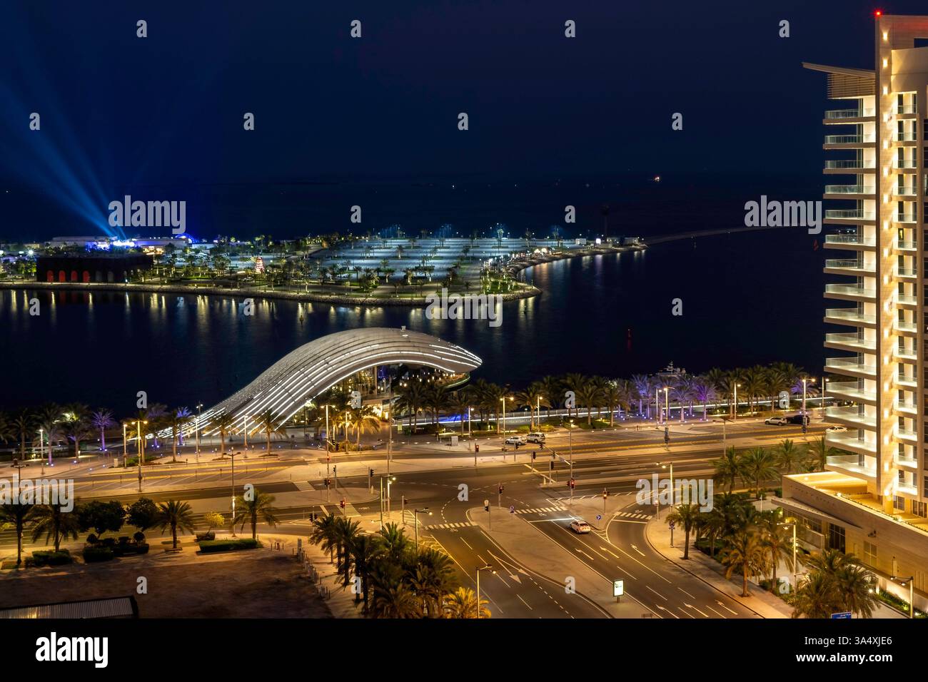 Beefbar Doha Al Maha Island Lusail Marina Yacht club Qatar Stock Photo ...