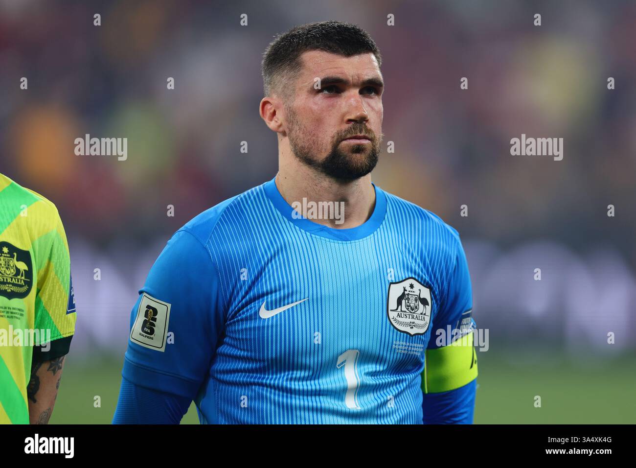 Sydney, Australia. 20th Mar, 2025. Mathew Ryan of Australia during ...