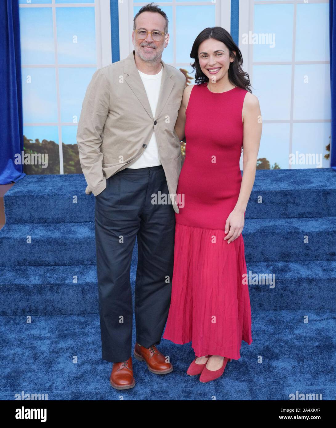 (L-R) Jason Lee and Ceren Alkac arrives at Netflix's THE RESIDENCE ...