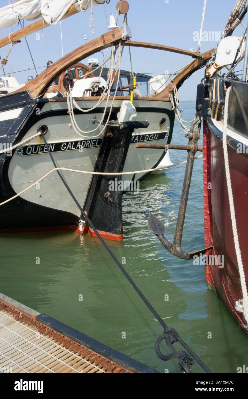 Historic sailing vessels together in Harwich, Essex - Thames sailing ...