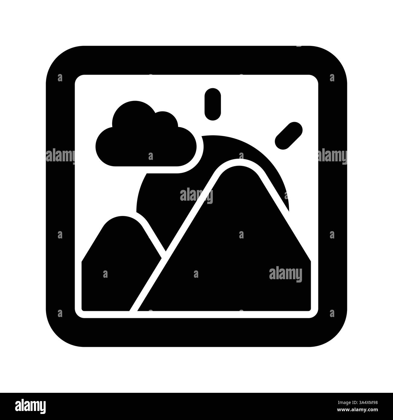 An image icon represents a visual element, used to symbolize photos ...