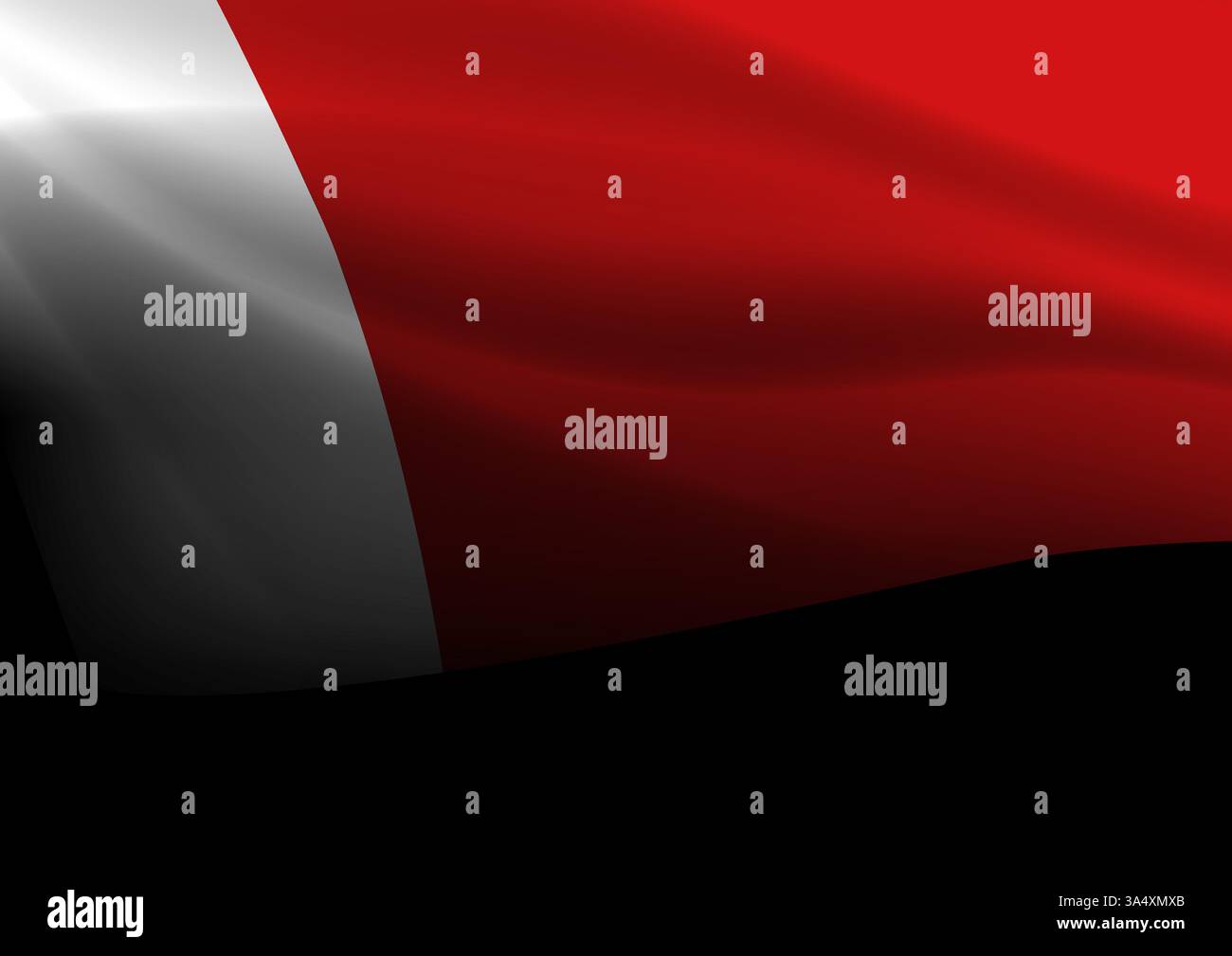 Dubai flag flies majestically on a black background, vector ...