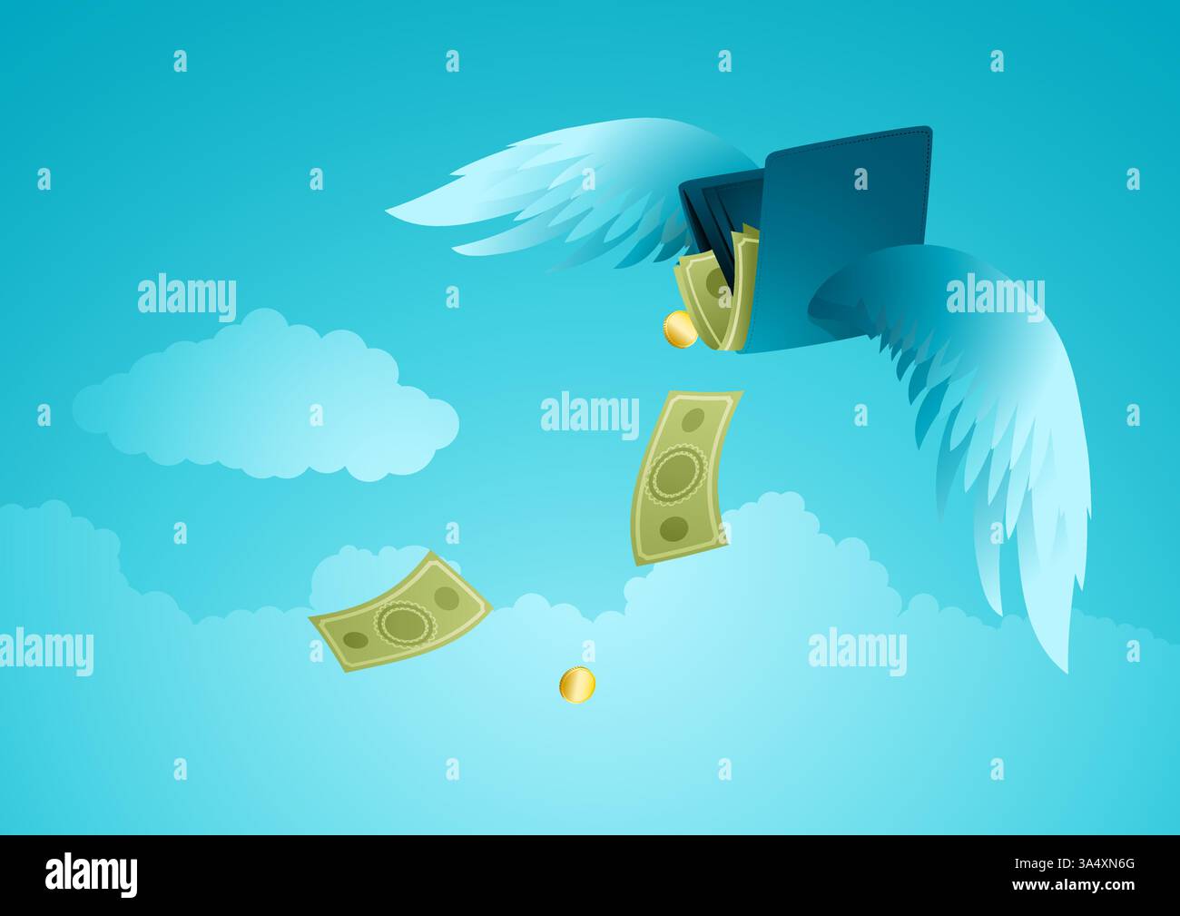 Money struggles Stock Vector Images - Alamy